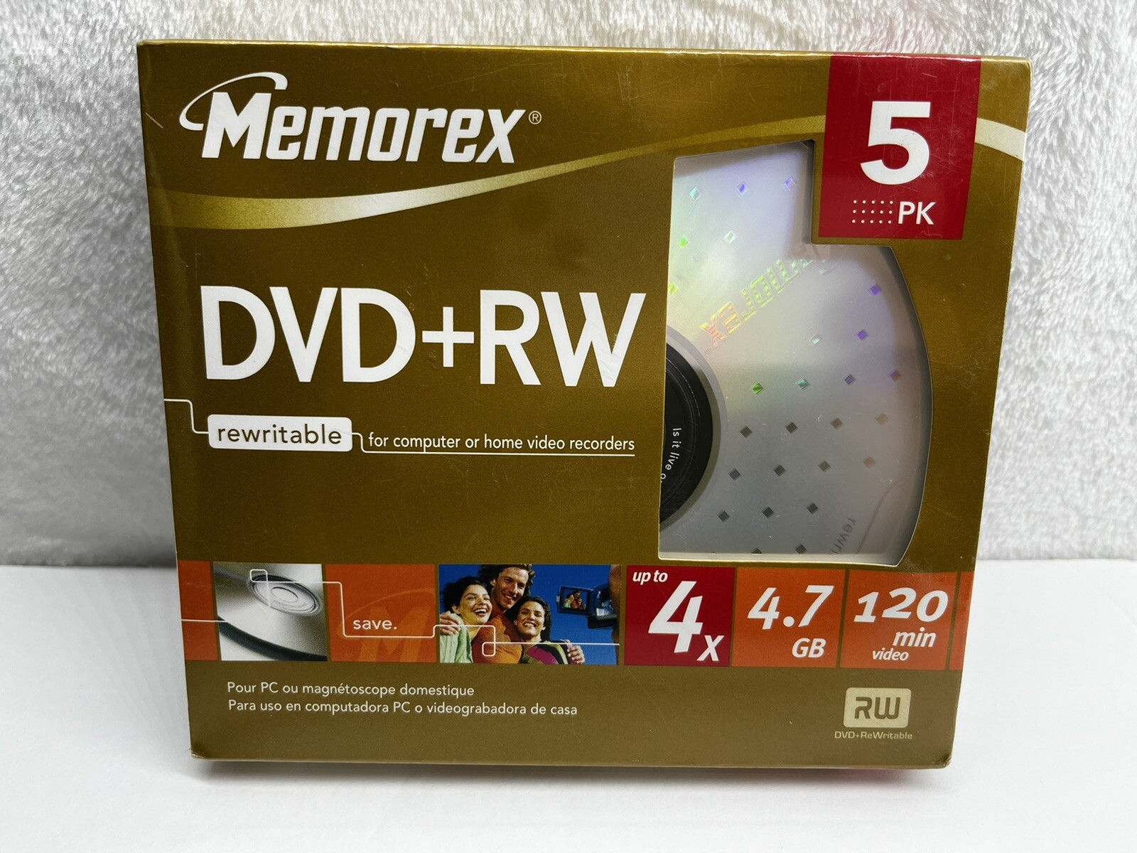 🆕 NEW SEALED - 5 pack Memorex DVD+RW, Rewritable 4x 4.7 GB 120 Min | eBay