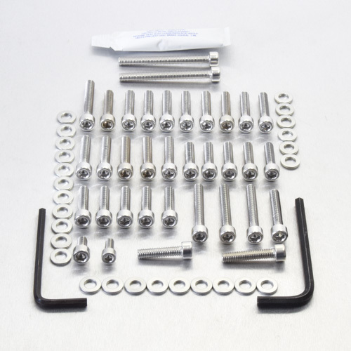 Screws Kit Engine ZX-6R J1-J2-J3 Race Spec Silver | eBay