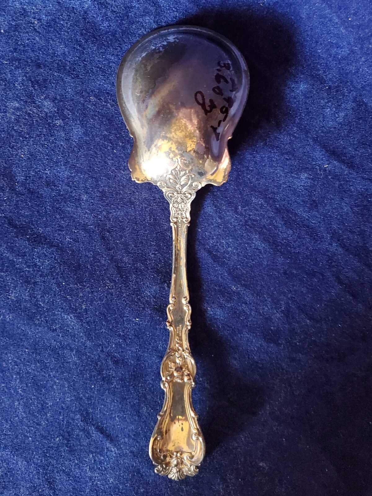 HENRY II - 9" BERRY SEVRING SPOON monogramed front Gorham Sterling | eBay