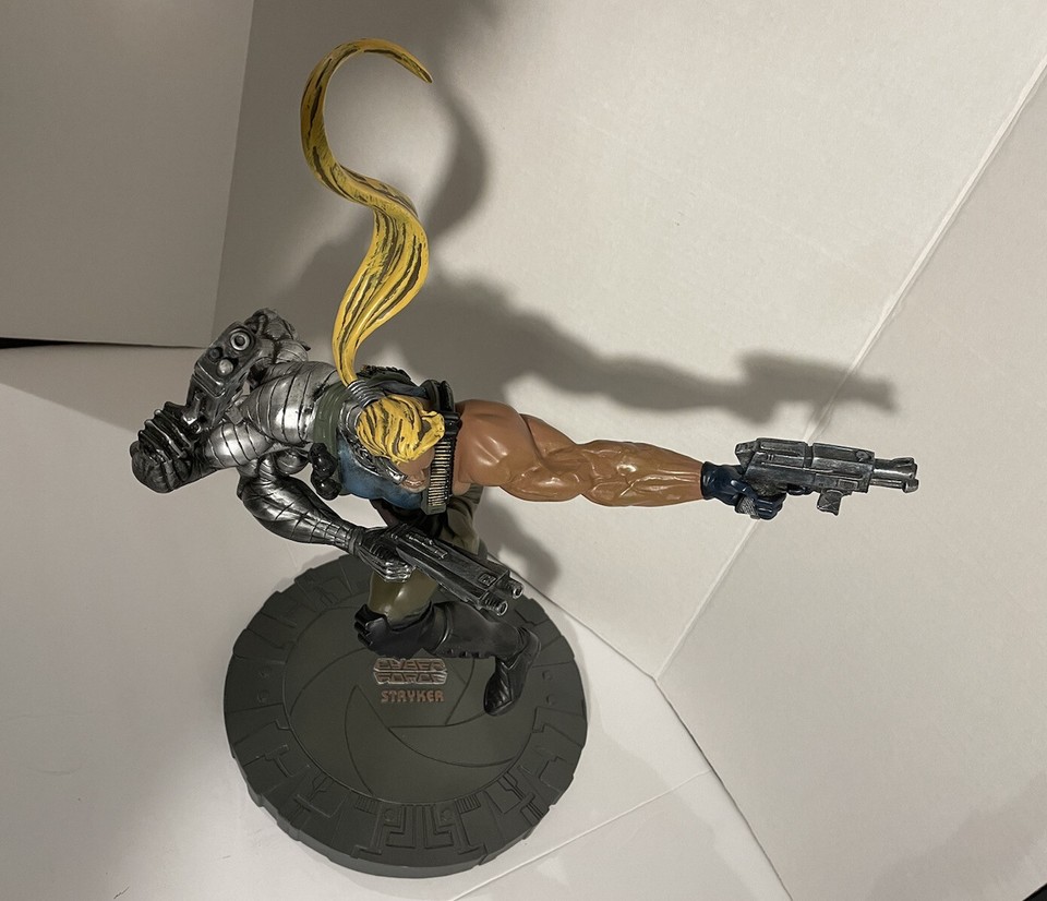 CYBER FORCE STRYKER STATUE # 1698/3500 by Mega Heroes 1995 Full Size W ...