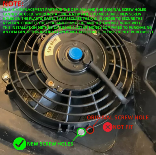 Radiator Cooling Fan Motor For Polaris 2413007 Cooling Fan Sportsman ...