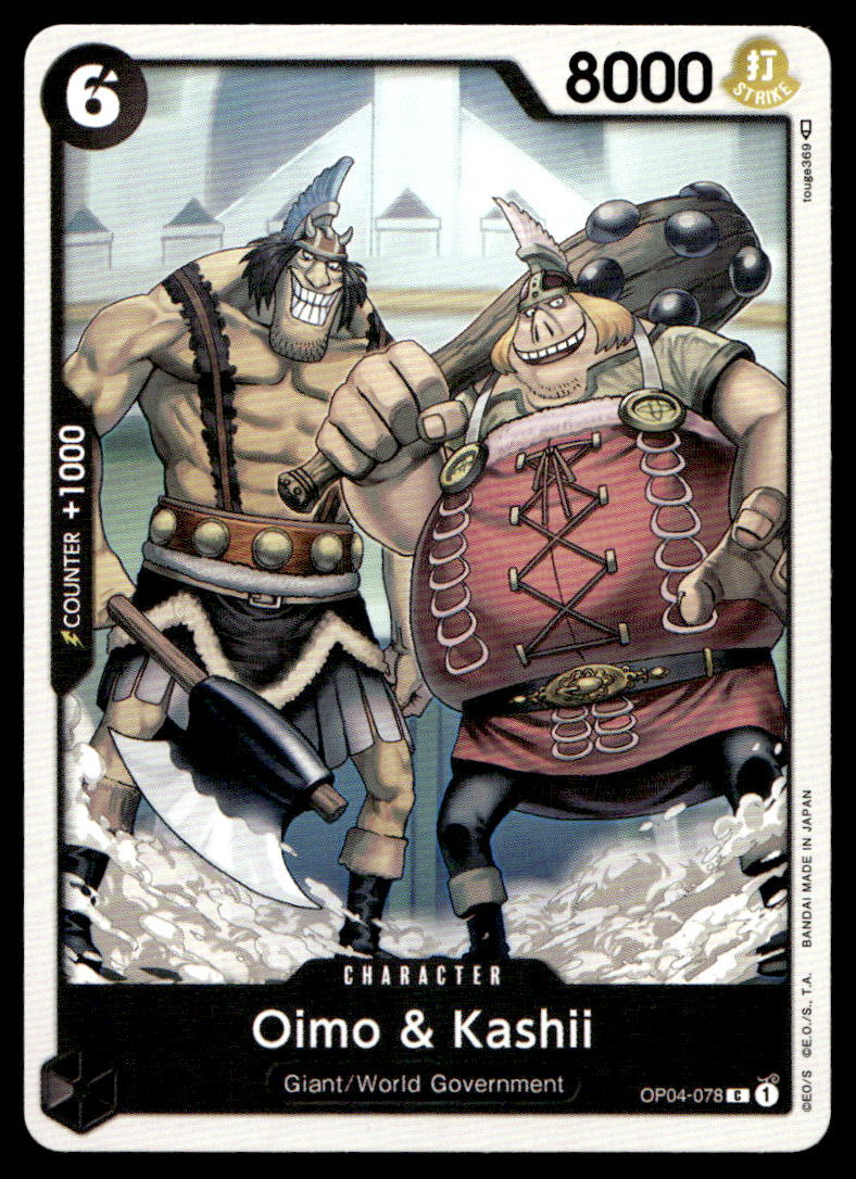 2023 One Piece Kingdoms Of Intrigue #OP04-078 Oimo & Kashii Common | eBay