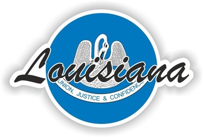 Louisiana Round Flag Sticker / Vinyl Waterproof Decals Graphics | eBay