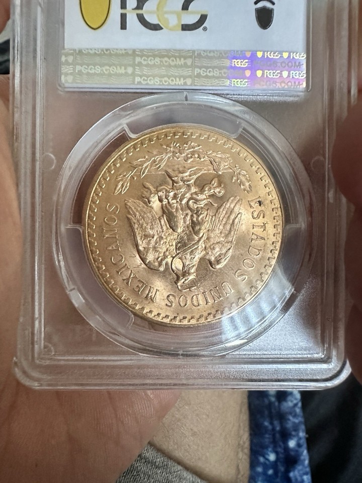 Mexican Gold Centenario 1947 New Die Restrike 50 Pesos Coin 22k ...