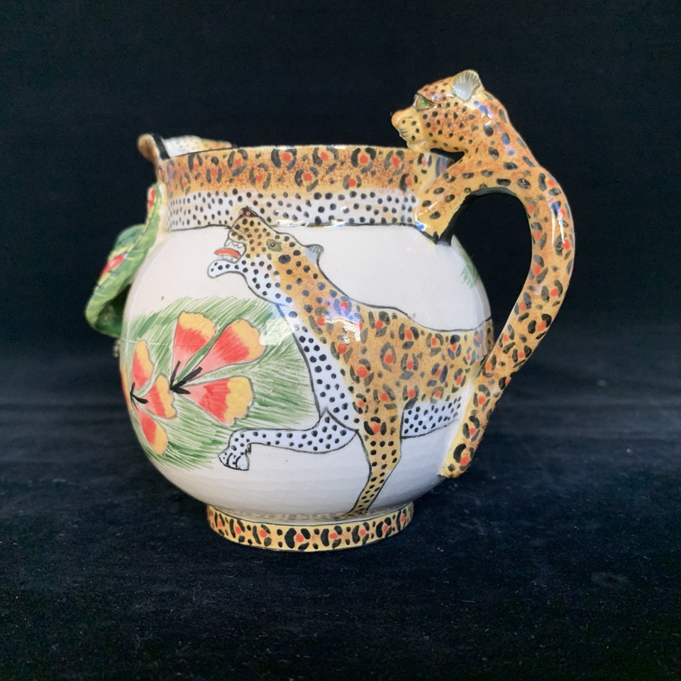 Ardmore Studio Leopard Pitcher 2008 South African Zulu Ceramic Pottery ...