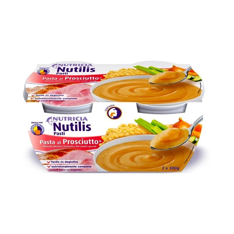 NUTRICIA ITALIA Nutilis Meals - Past with Ham 2 cups of 300 g | eBay