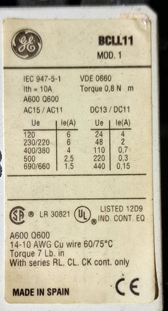 GE General Electric CK95BE300 Contactor 600v 310a for sale online | eBay
