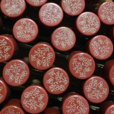 10pcs T1.25A 250V 1.25A Min Fuse TR5 Miniature Slow Blow Micro Sub Fuse ...