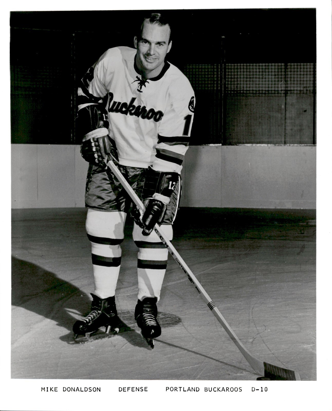 PF10 Original Photo MIKE DONALDSON 1962-76 PORTLAND BUCKAROOS HOCKEY ...