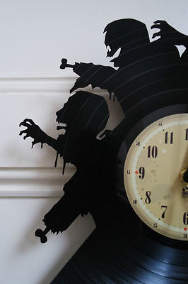 Vinyl record wall clock, Walking Dead -1 design bedroom playroom office ...