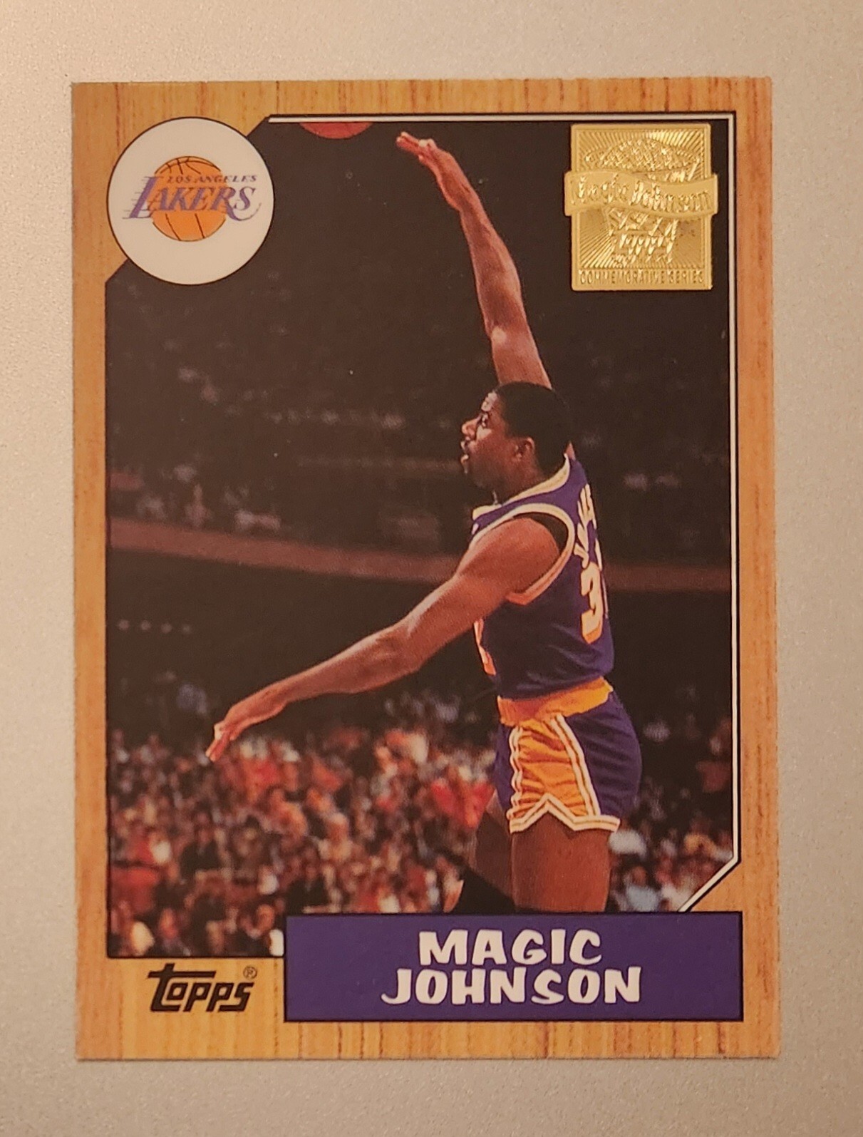 2003-04 TOPPS COMMEMORATIVE BASKETBALL CARD MAGIC JOHNSON REPRINT #MJ-5 ...