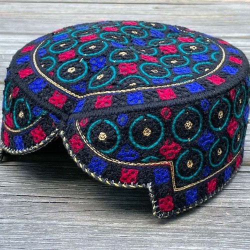 Sindhi Hat Men Round Front Cultural Cap Topi Traditional Pakistani Hat ...
