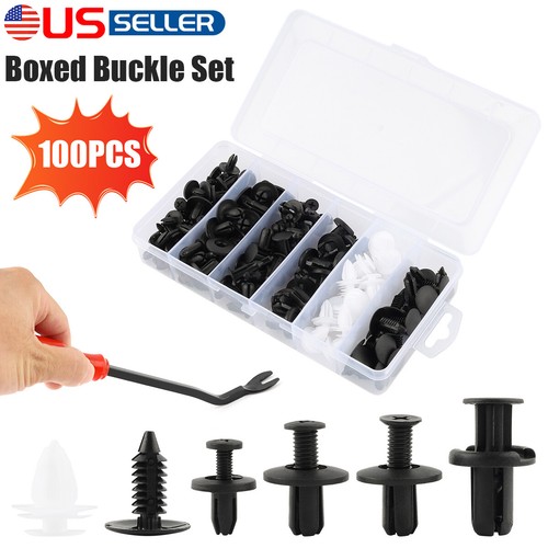 100PCS Bumper Fender Liner Push Type Retainer Clips for Nissan w/Tool ...
