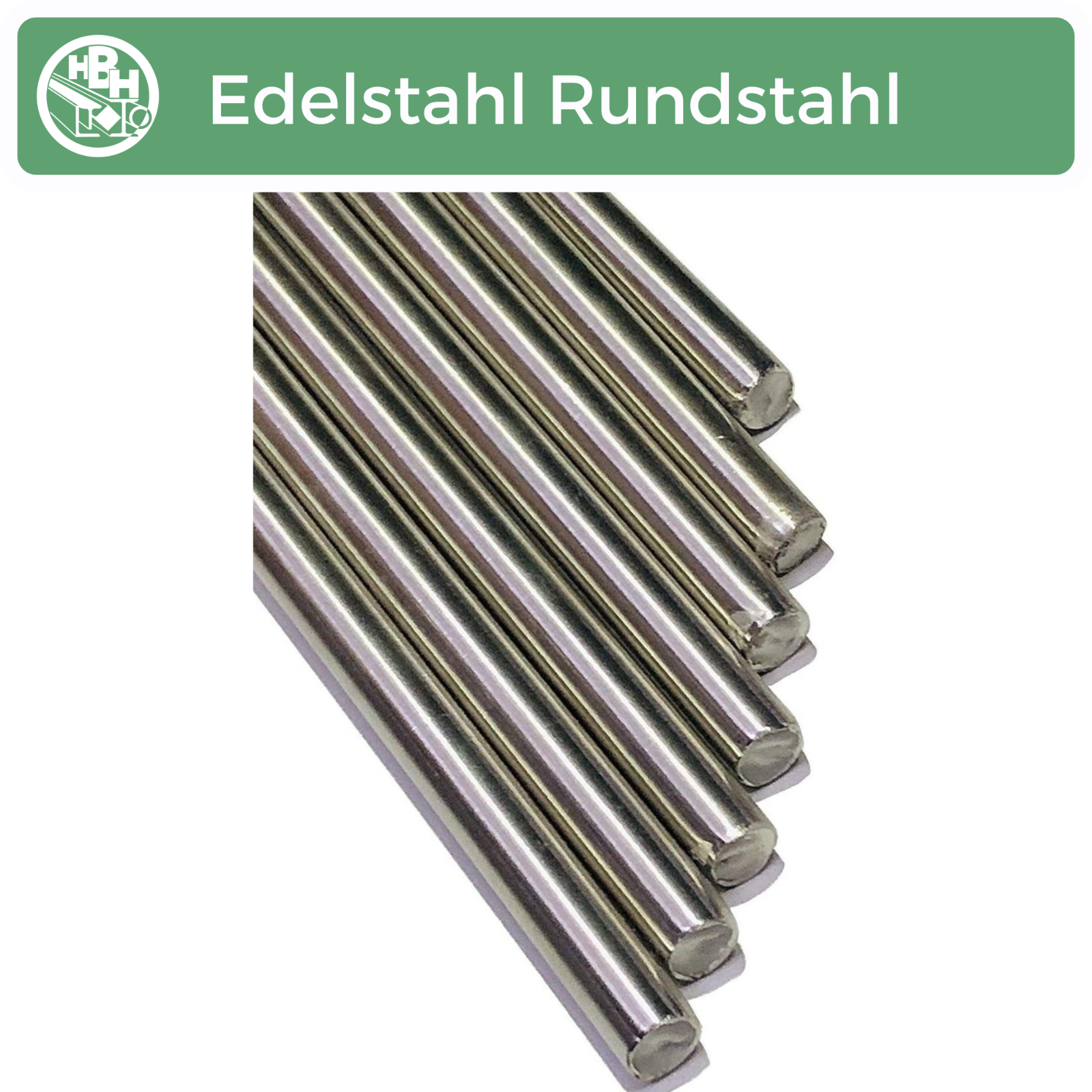 Edelstahl Rundstahl K240 rostfrei blank Rund Vollmaterial Rundeisen 1. ...