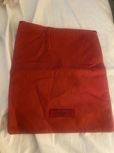 Valentino Garavani Red soft flannel Dust Bag For Purse Leather ...