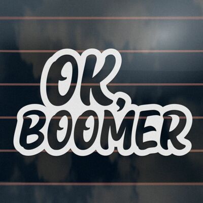 OK BOOMER Sticker 175mm meme baby boomer car laptop vinyl decal | eBay ...