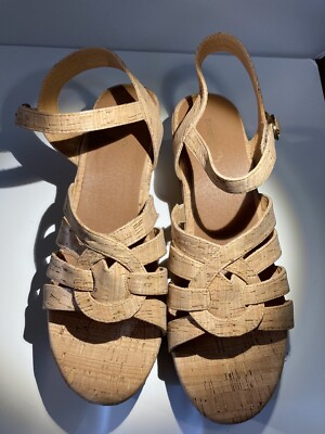 Baretraps Sandals 11 M Wedge Cork Bindi Platform Straps Y2K Natural ...