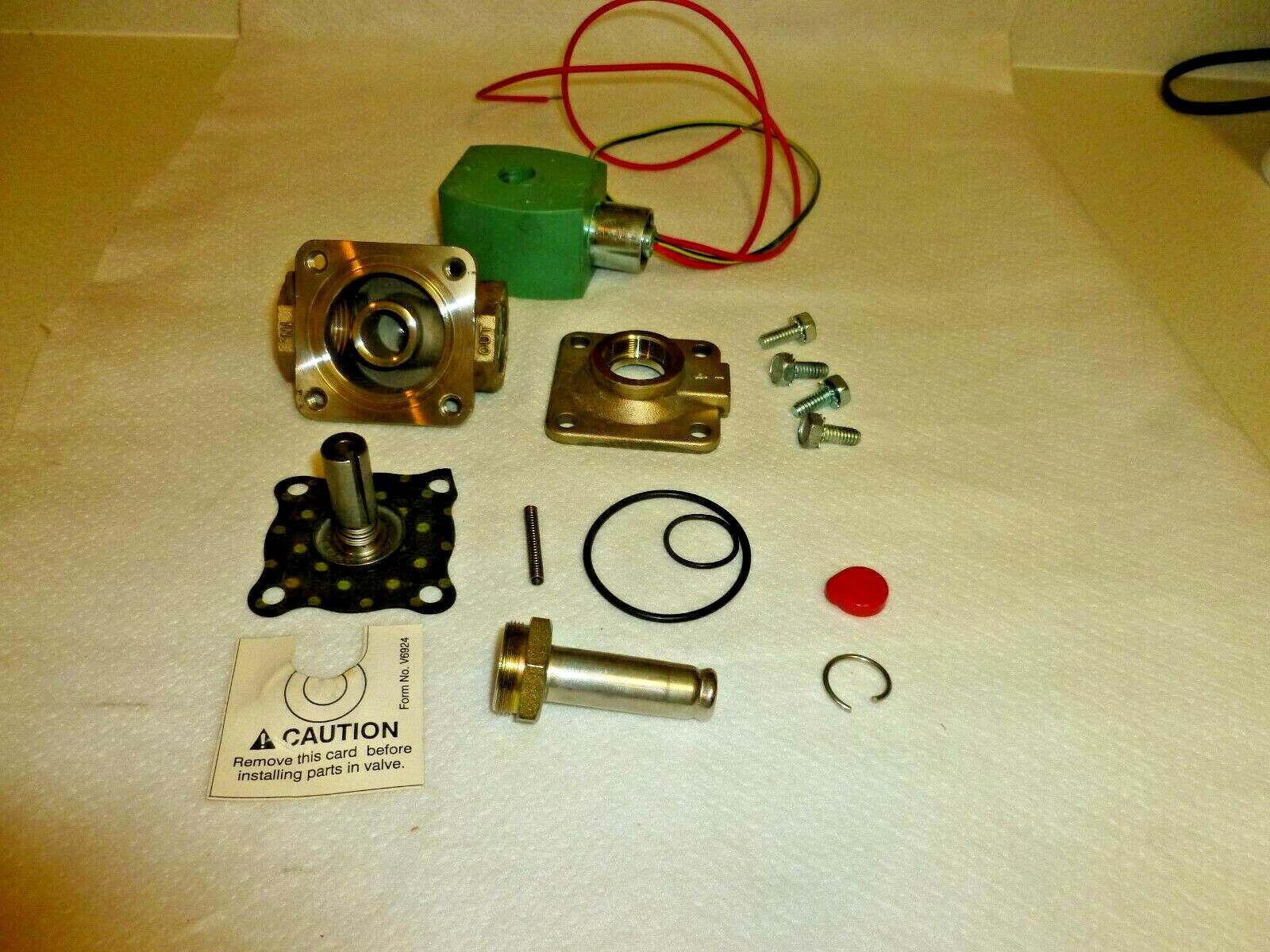 Asco 3/4" 8210G088 8210G88 s.s. solenoid valve 120v blank plate, C304 ...