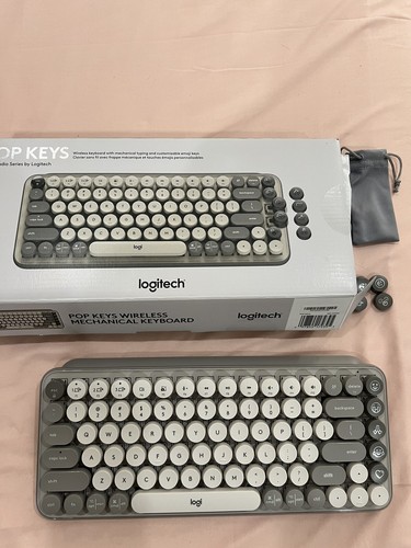 Logitech Pop Keyboard - Gray - Brand New - Wireless | eBay