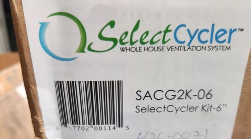 AIRCYCLER SACG2K-06 WHOLE HOUSE VETILATION SYSTEM FAD-6 Damper | eBay