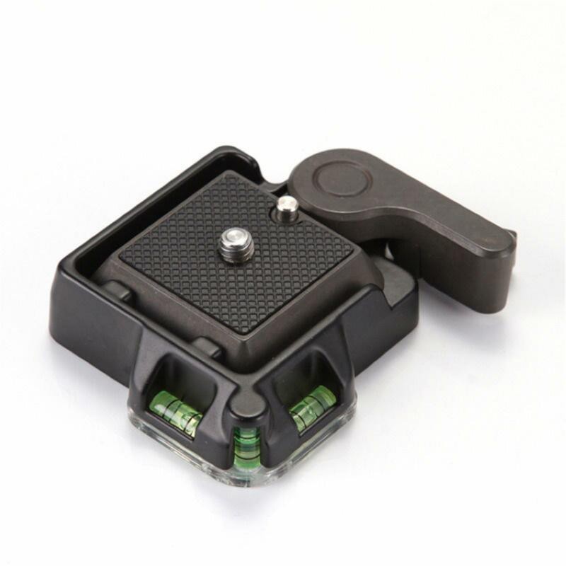 Quick Release QR Clamp System + Clip Plate For Tripod Monopod Ball Head ...
