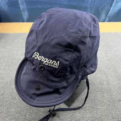 Bergans Alaska Mountain Cap Hat XL Navy Hiking Outdoor Adjustable Brim ...