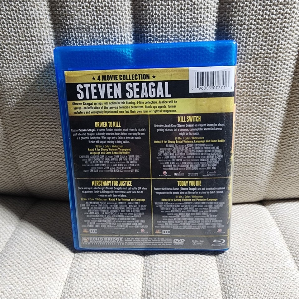 Steven Seagal 4-Movie Collection (Blu ray + DVD 2018) (Read Description ...