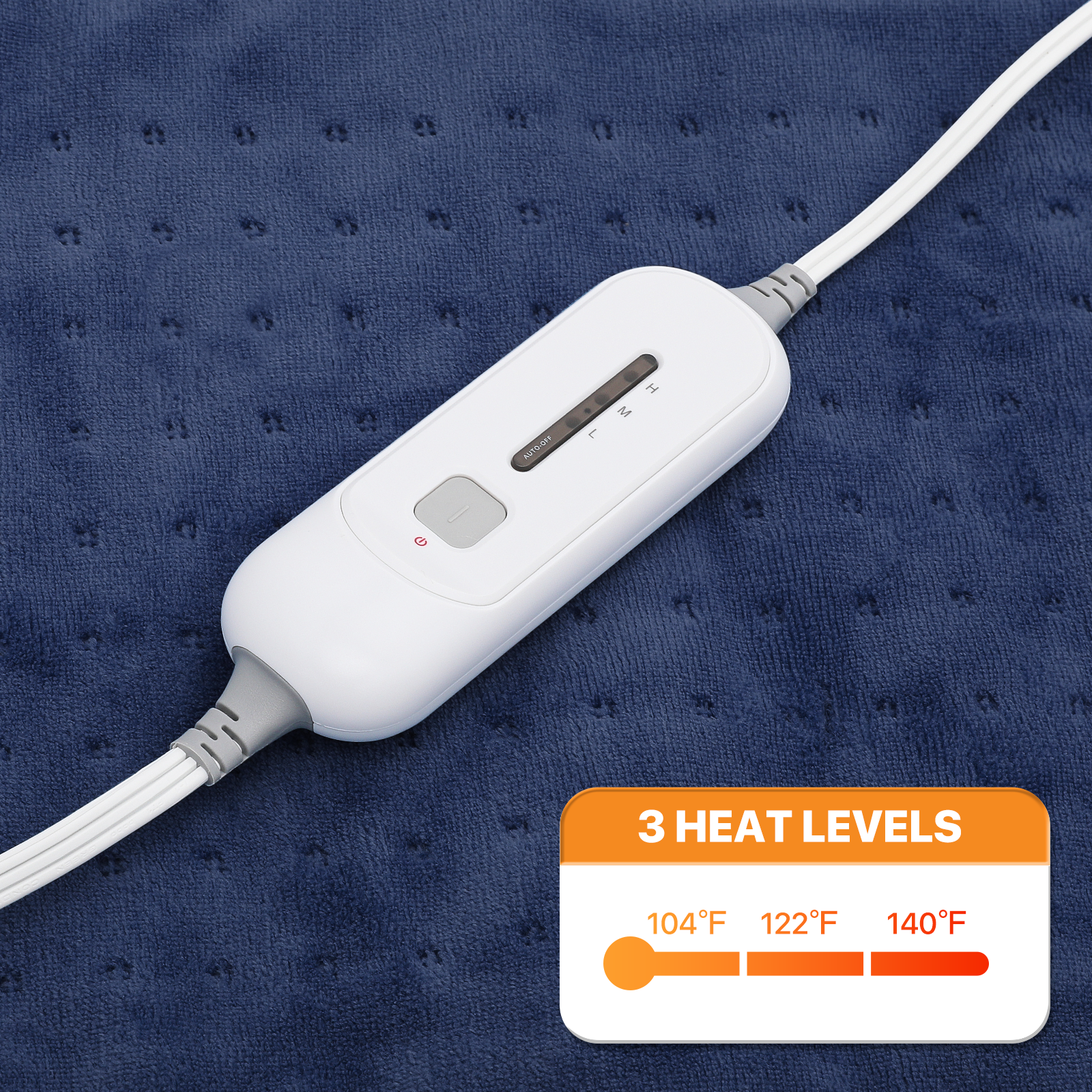 24"x12" Electric Heating Pad 3 Heat Settings Back Pain Leg Cramps ...