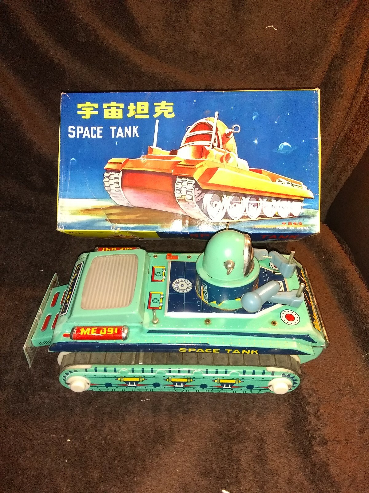 Vintage Gyro Action Space Tank Very Nice Shape Works B/O ME 091Adult ...
