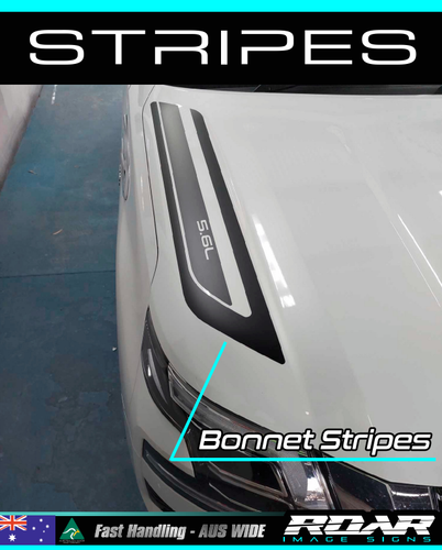 AM Side Bonnet STRIPES Fit NISSAN PATROL 2015-2023 Y62 decals stickers ...