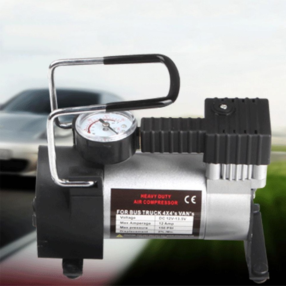 Heavy Duty Portable Air Compressor Car Tire Inflator Electric Pump Auto ...