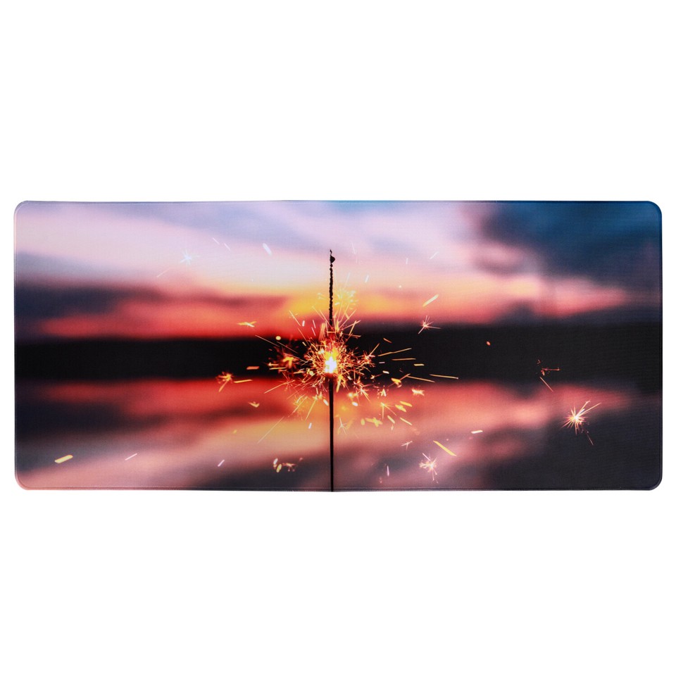 XXL Extra Large Extended Heavy Thick Gaming Desk Mat 35.4 x 15.7 Inch ...