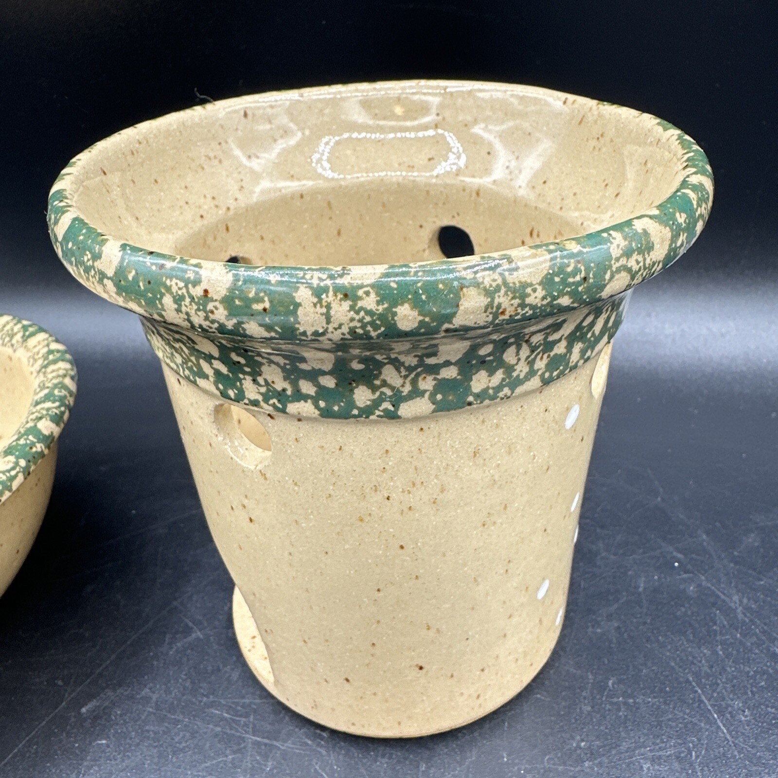 Three Rivers Pottery 1997 Snowman Stoneware 6" Tart Warmer 25th ...