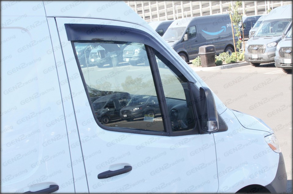 WINDOW VISORS for 2019 → 2026 Mercedes-Benz Sprinter / DEFLECTOR RAIN ...