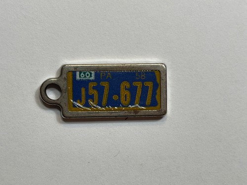 Vintage 1958 - Disabled American Veterans - Pennsylvania License Plate ...