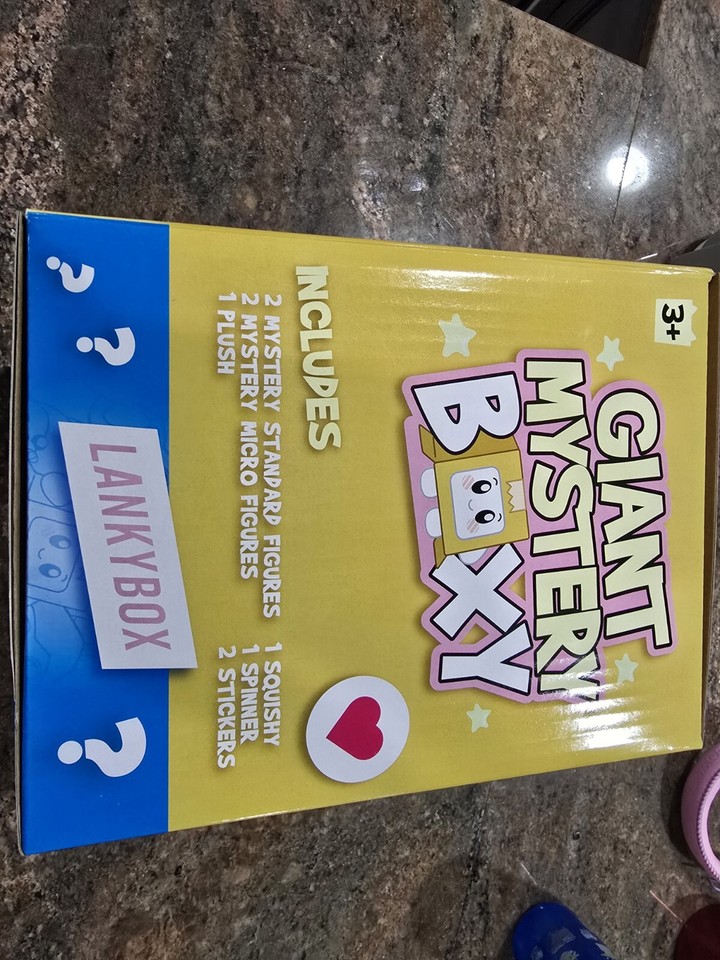 NEW! Lankybox GIANT MYSTERY BOXY 9 Surprises Squishy Plush Figures ...