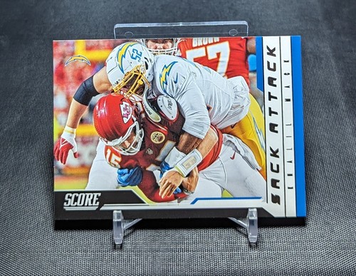 Khalil Mack Sack Attack 2023 Panini Score Football Card #14 Los Angeles ...