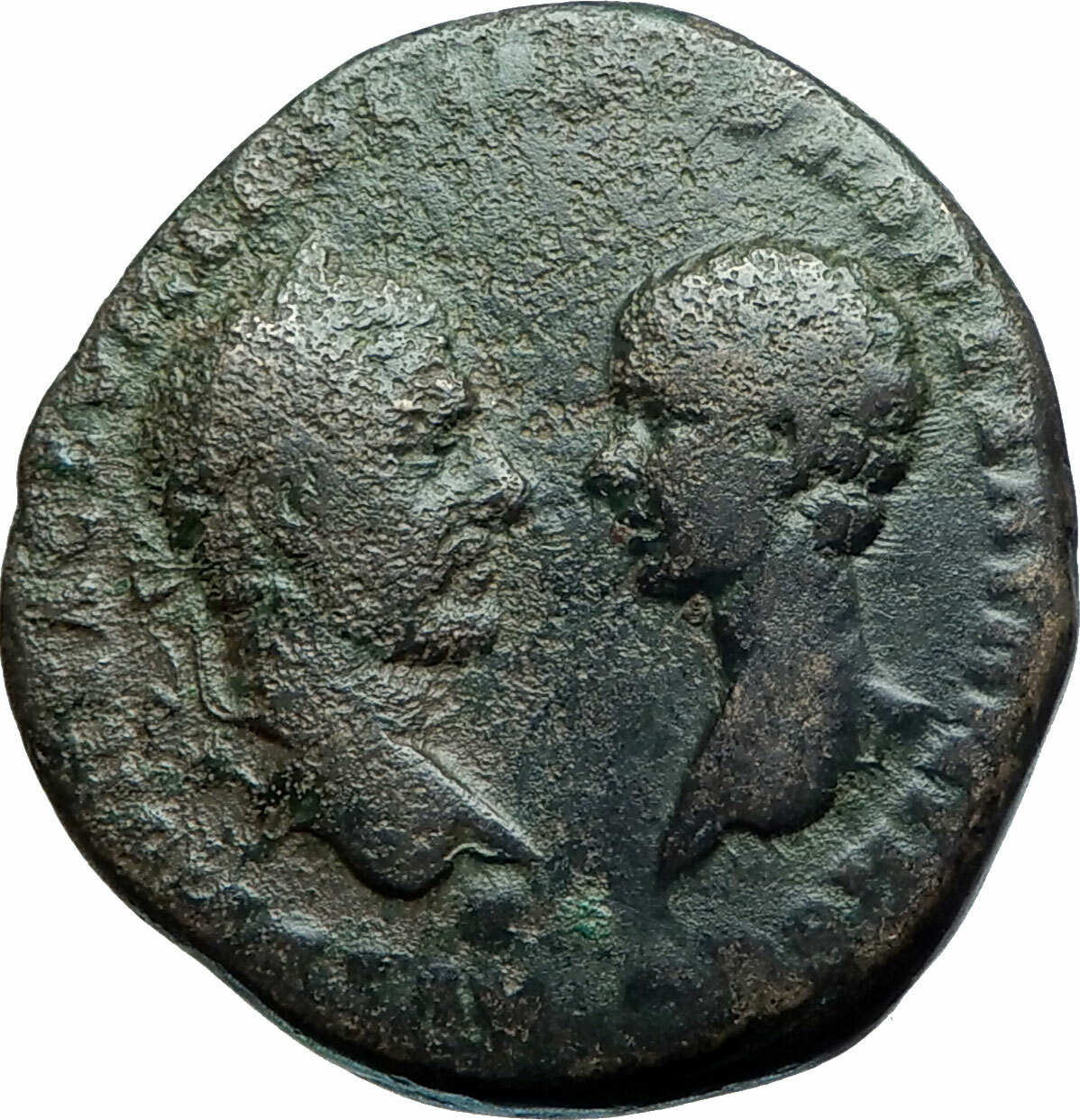 MACRINUS & DIADUMENIAN Authentic Ancient MARCIANOPOLIS Roman Coin w ...