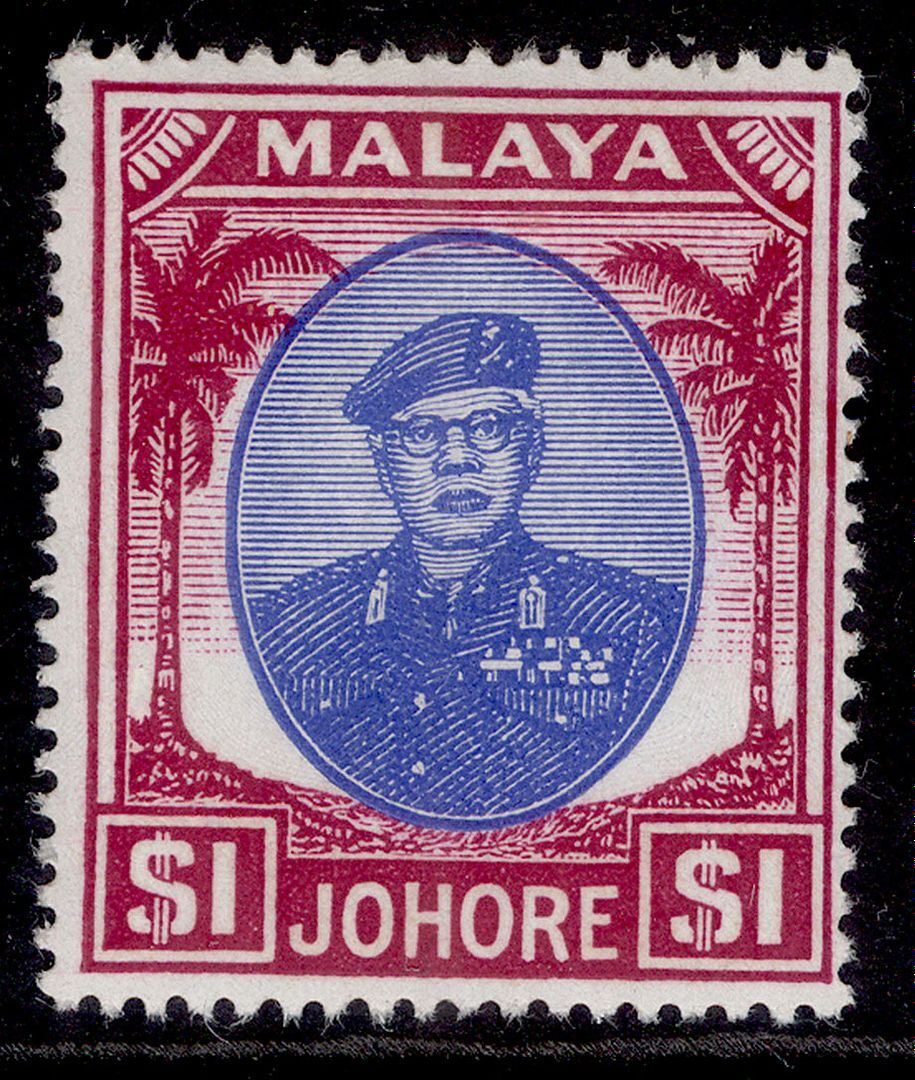 MALAYSIA - Johore GVI SG145, $1 blue & purple, NH MINT. Cat £14. | eBay