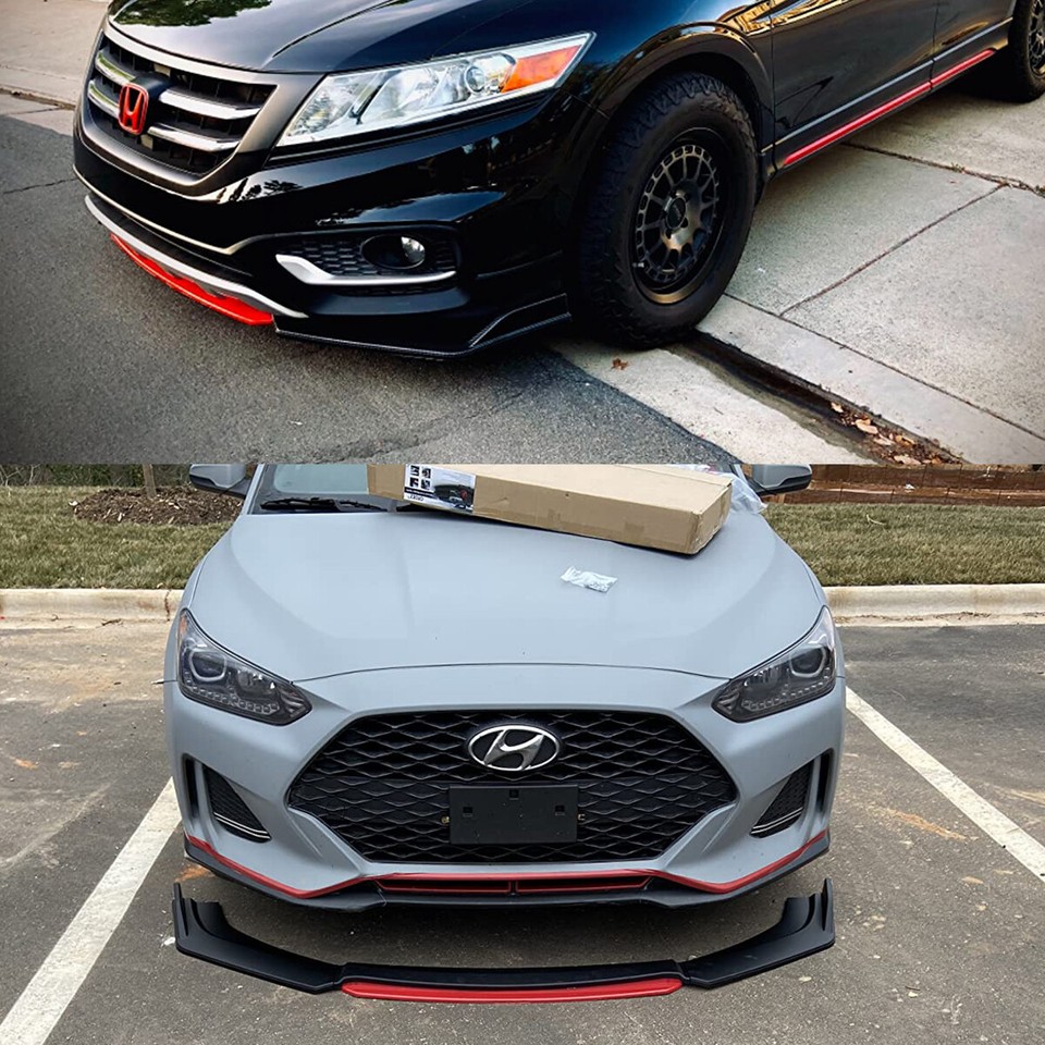 CARBON Front Bumper Lip Splitter Spoiler For Nissan Versa 2007-2022 ...