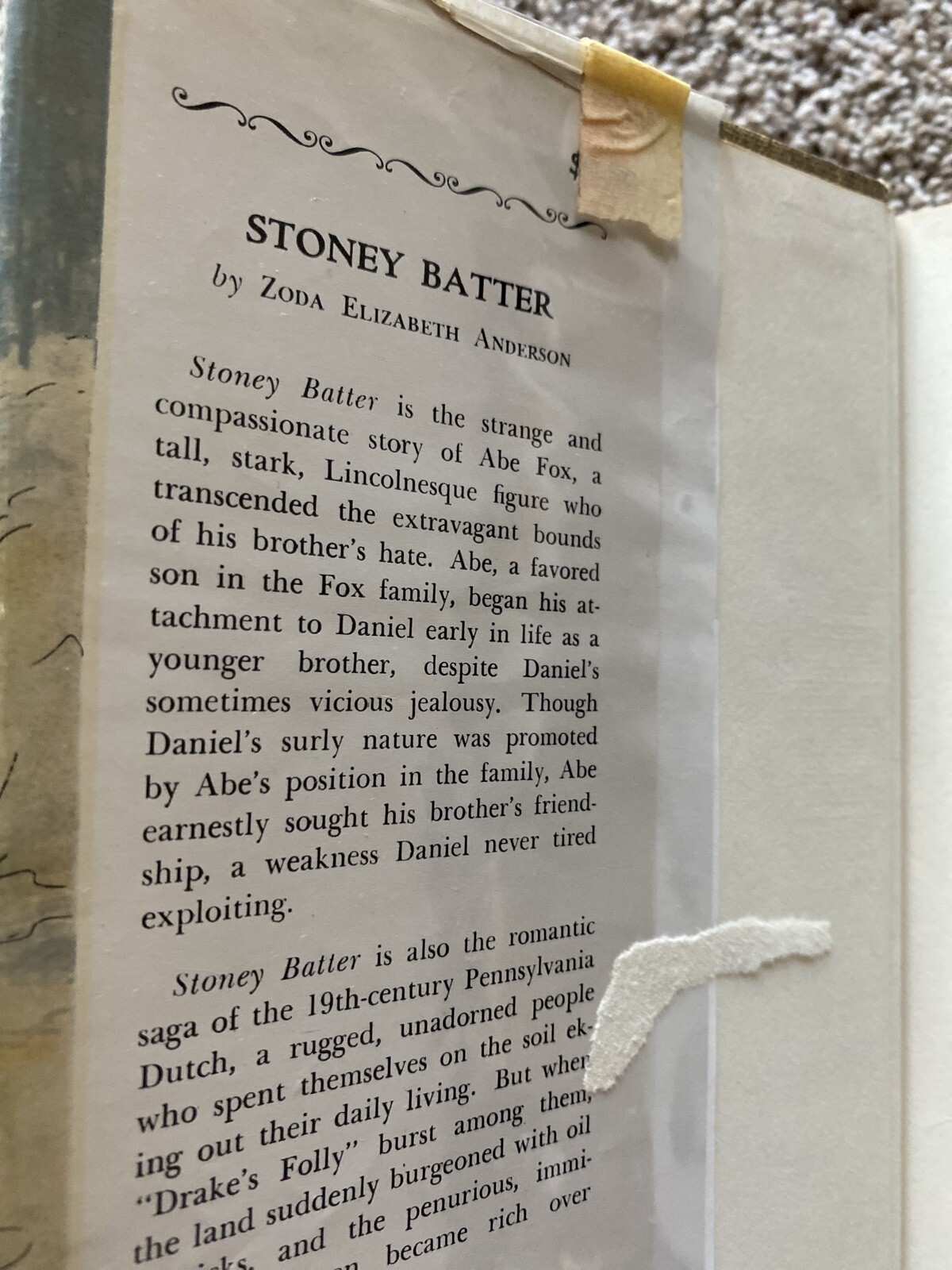 Stoney Batter A Novel Of The 19th Century Pennsylvania Dutch & The ...
