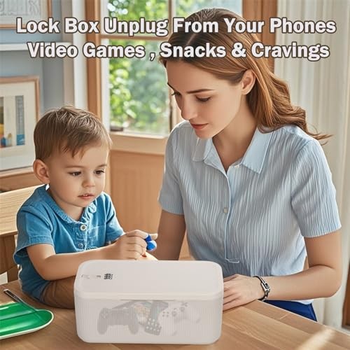 SANIDIKA Lockable Storage Box, Locking Medicine Box, Cell Phone Locked ...
