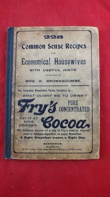 228 COMMON SENSE RECIPES ECONOMICAL HOUSEWIVES Brownscombe MAIDSTONE ...
