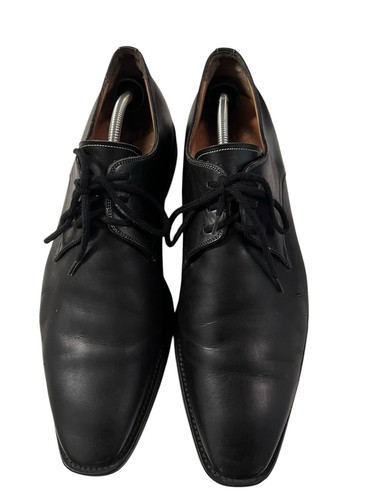 Santoni Salem Cap Toe Oxford Black Size 11.5D Men's Shoes 241551 | eBay