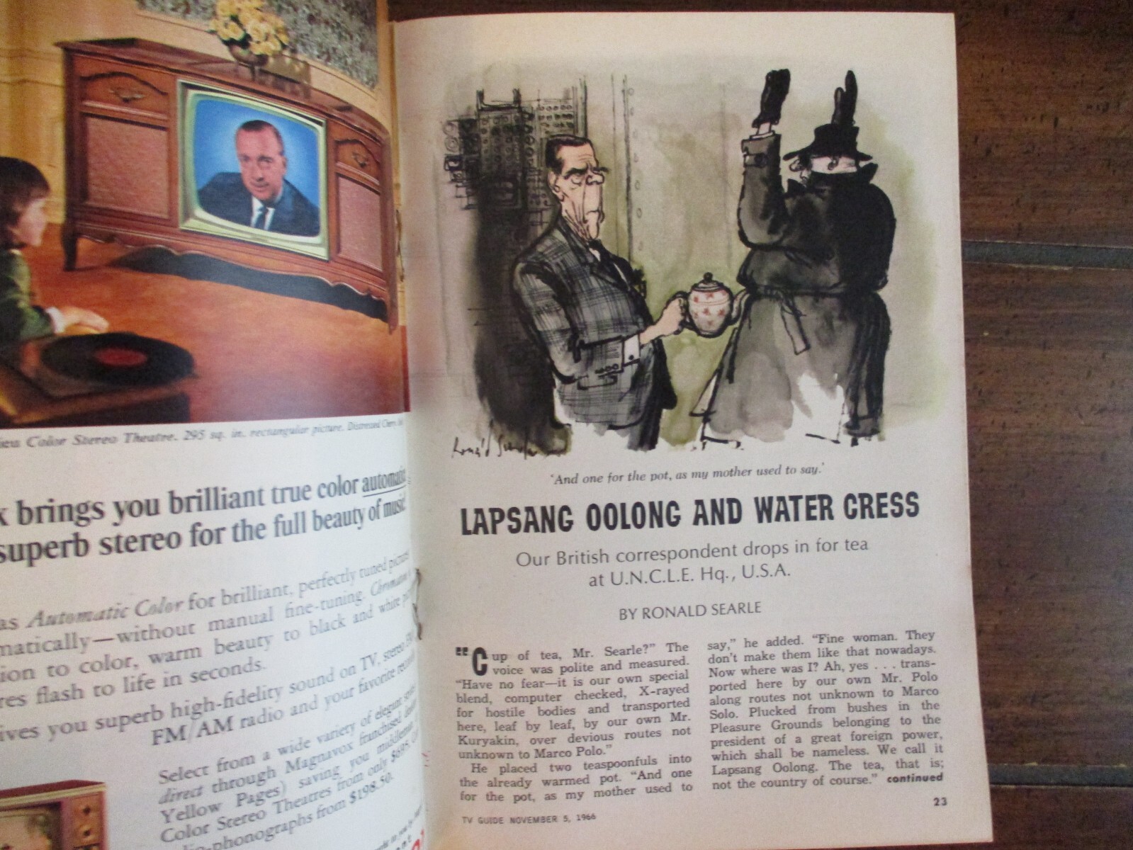 1966 TV Guide Maga(JUDI ROLIN/BARBARA PARKINS/PETER USTINOV/MAN FROM U ...