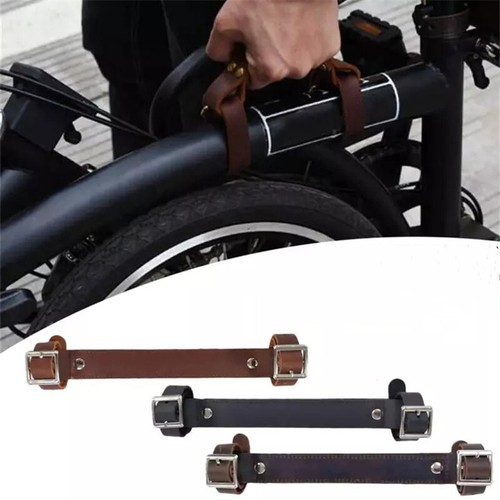 Leather Durable Bike Handle Strap Frame Carrying Lifter Bicycle ...