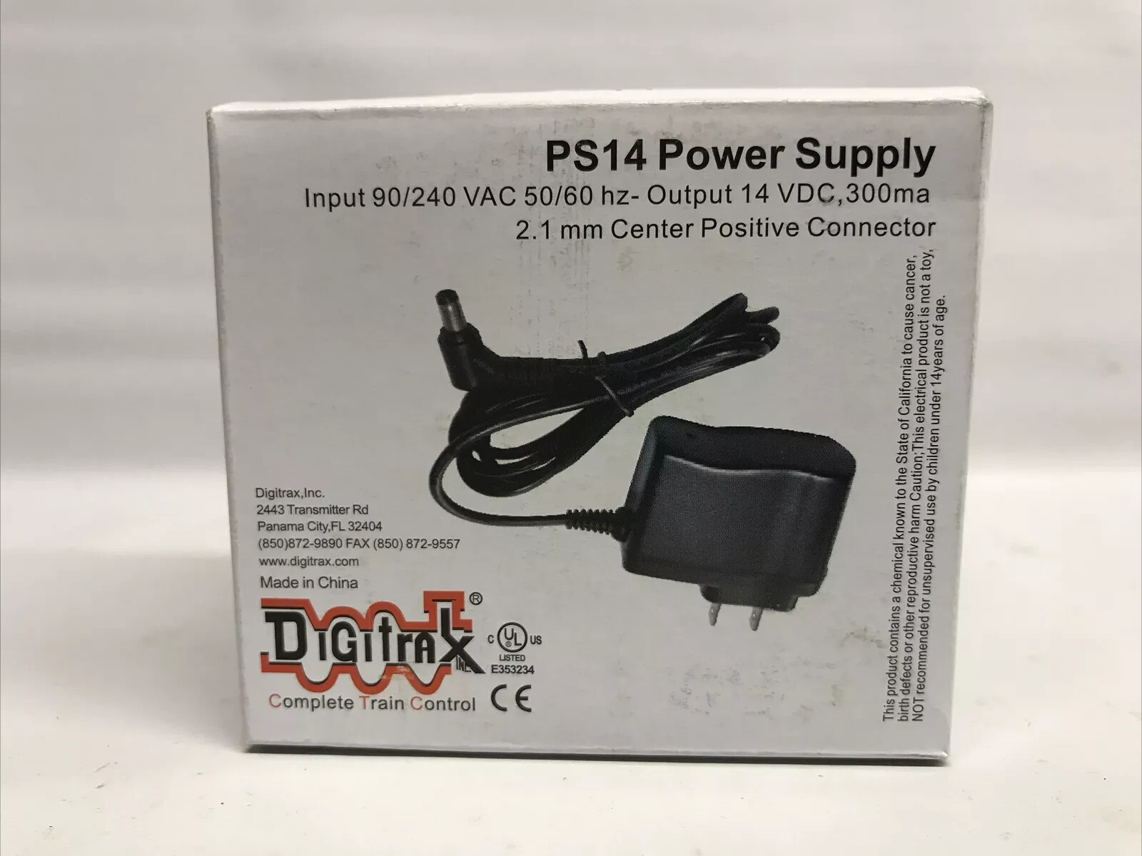 Digitrax ~ New PS14 ~ PS-14 300ma 14 Volt Power Supply ~ UP5, BDL168 ...