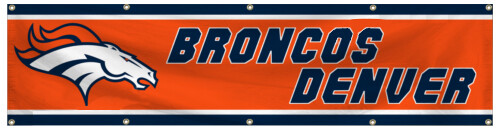 Broncos Denver Banner Flag 2X8Ft football banner | eBay