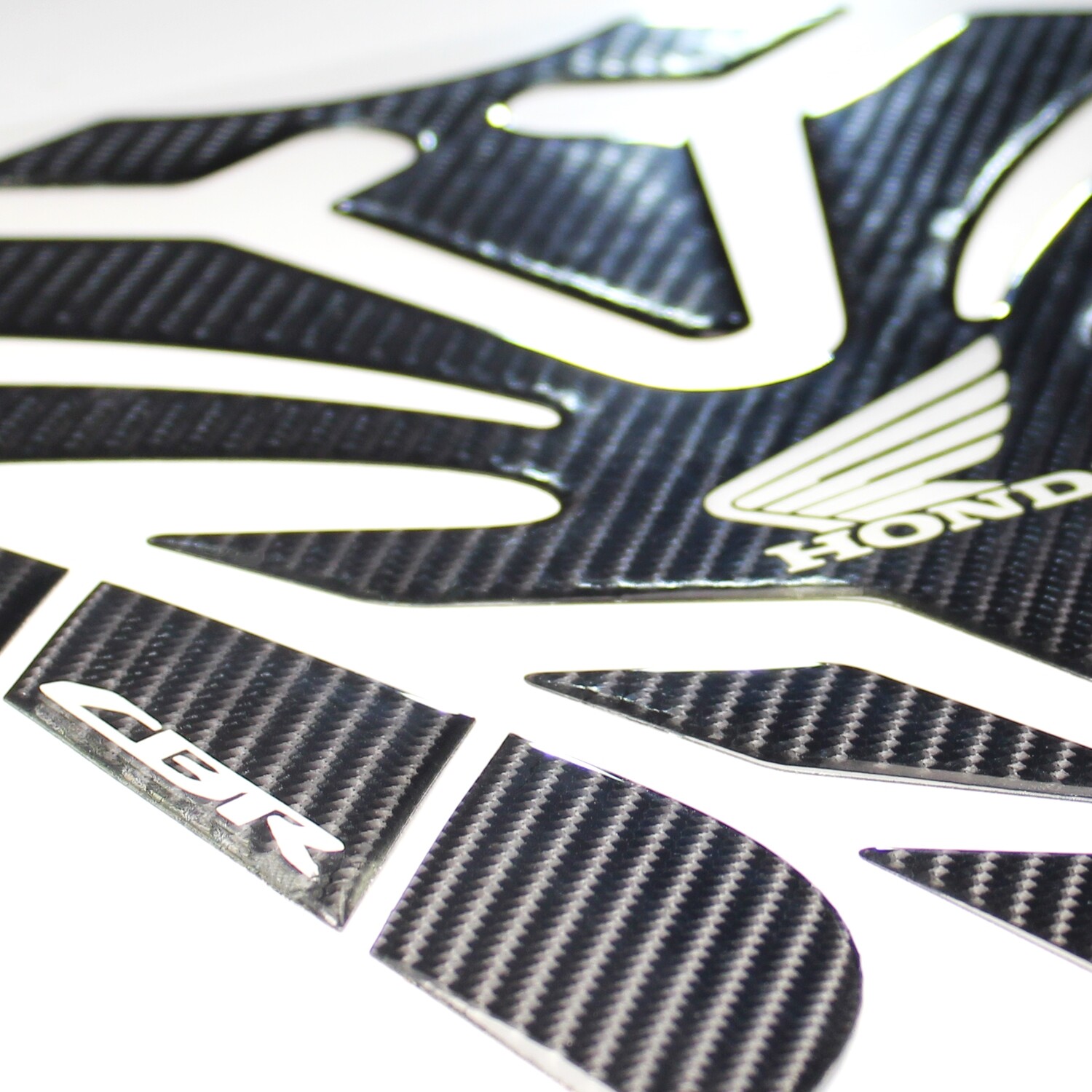 2.5" REFLECTIVE LOGO STICKER DECAL FOR CBR+REAL CARBON FIBER FUEL TANK ...