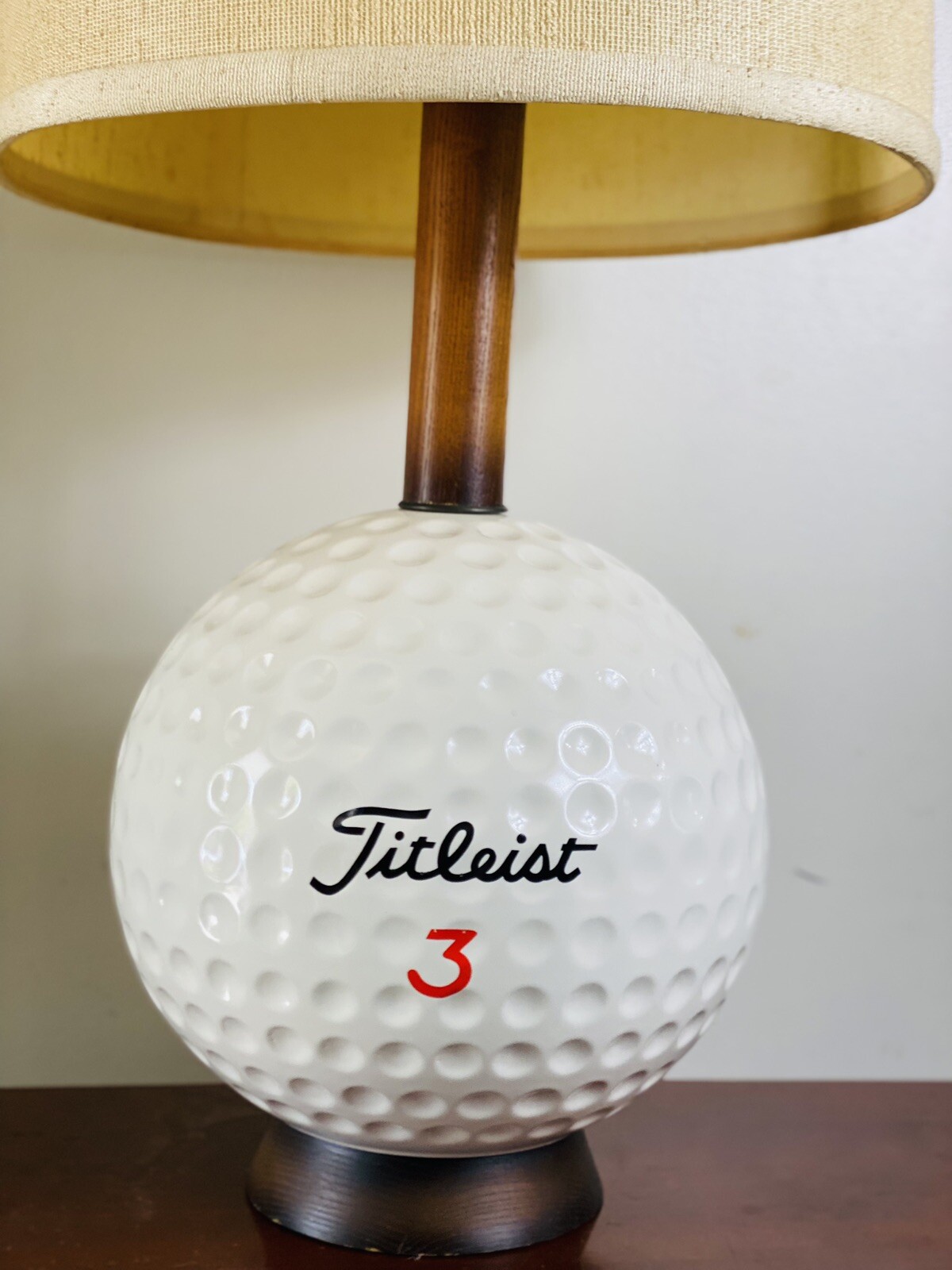 LARGE ANTIQUE TITLEIST GOLF BALL LAMP - VINTAGE 1960'S | eBay